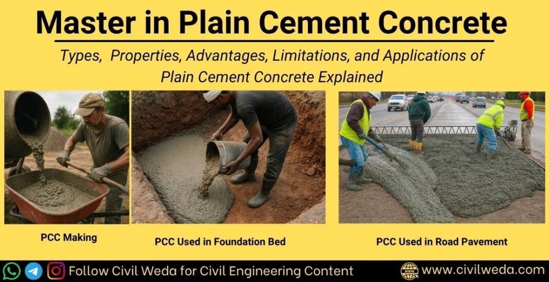 Master In Plain Cement Concrete - Definition & Applications